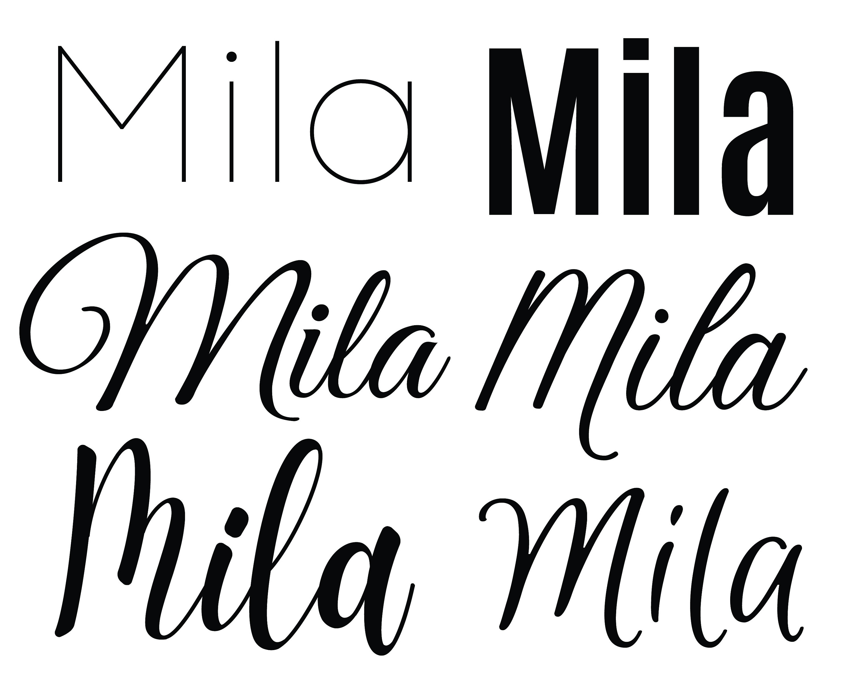 Mila Svg Baby Names Svg Wedding Names Svg - Etsy Canada