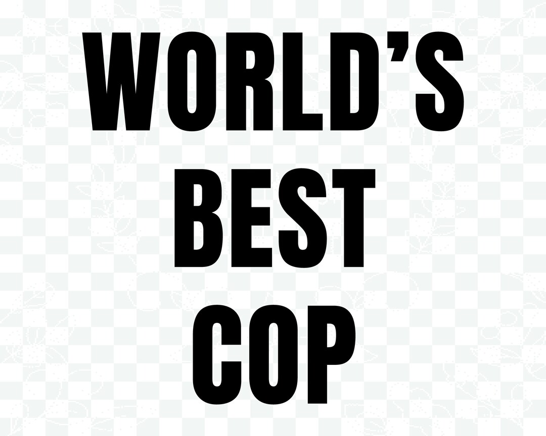 World's Best Cop Svg - Etsy