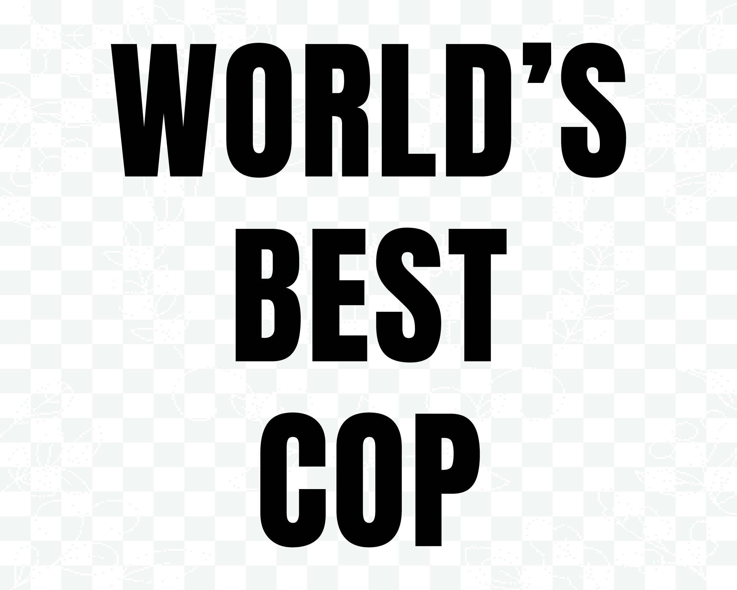 World's Best Cop Svg - Etsy