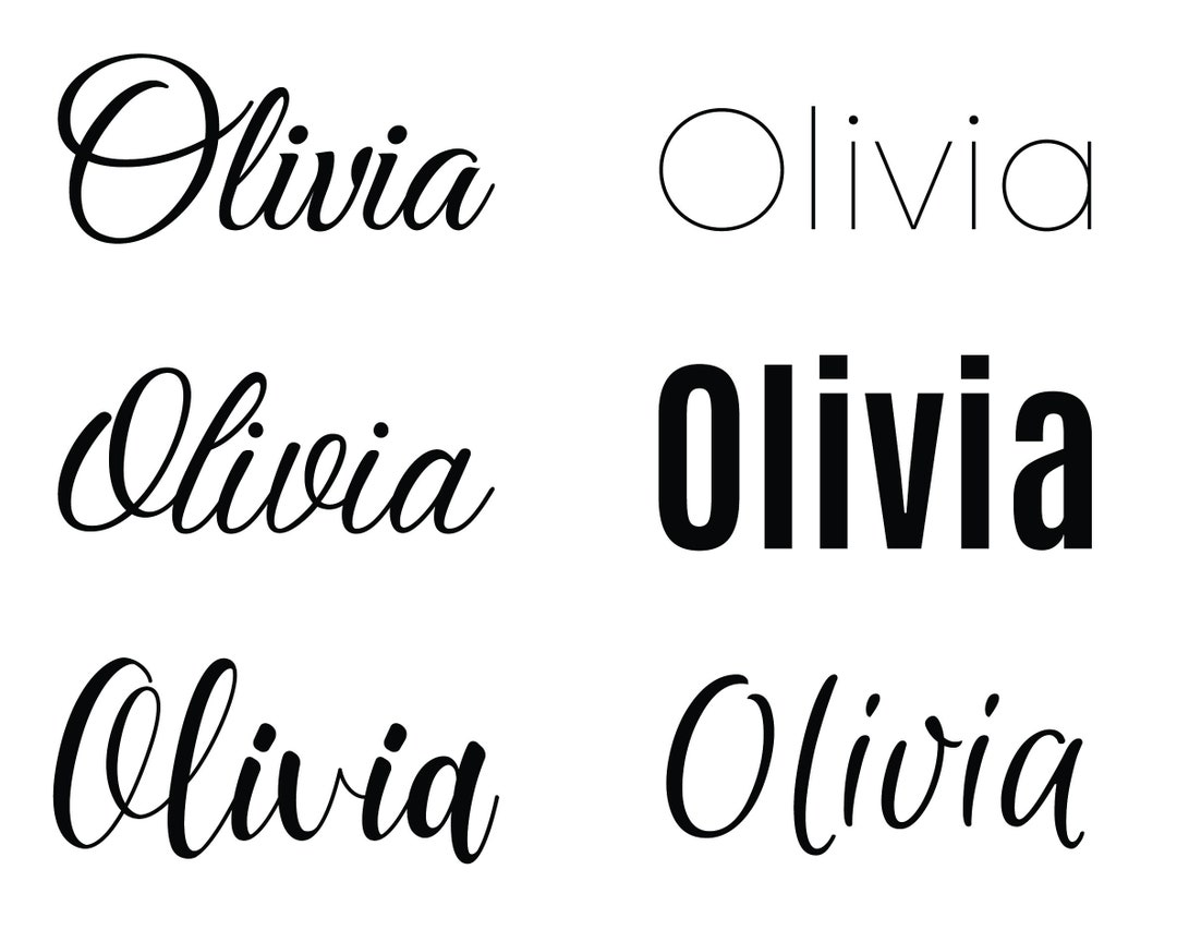 Olivia Svg, Names Svg, Baby Names Svg - Etsy