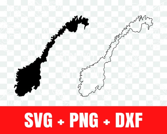 Norway Silhouette Svg Norway Outline Svg - Etsy