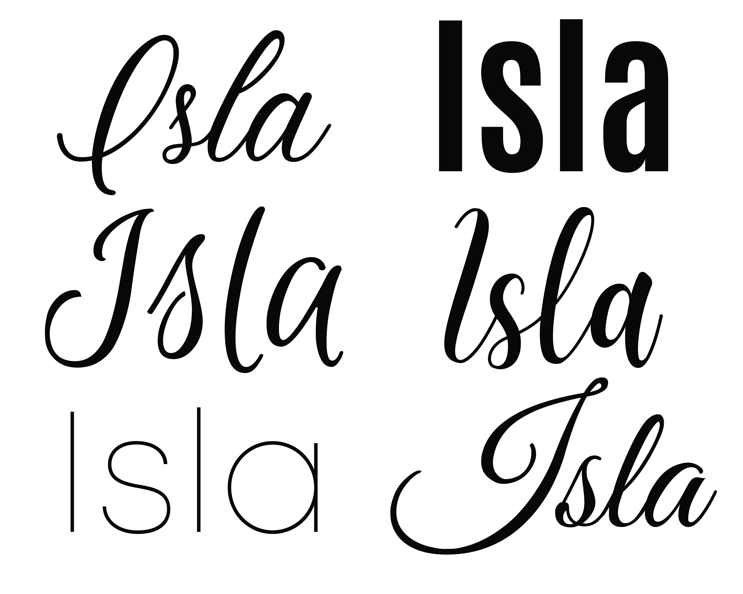Isla Svg , Baby Names Svg, Wedding Names Svg - Etsy UK