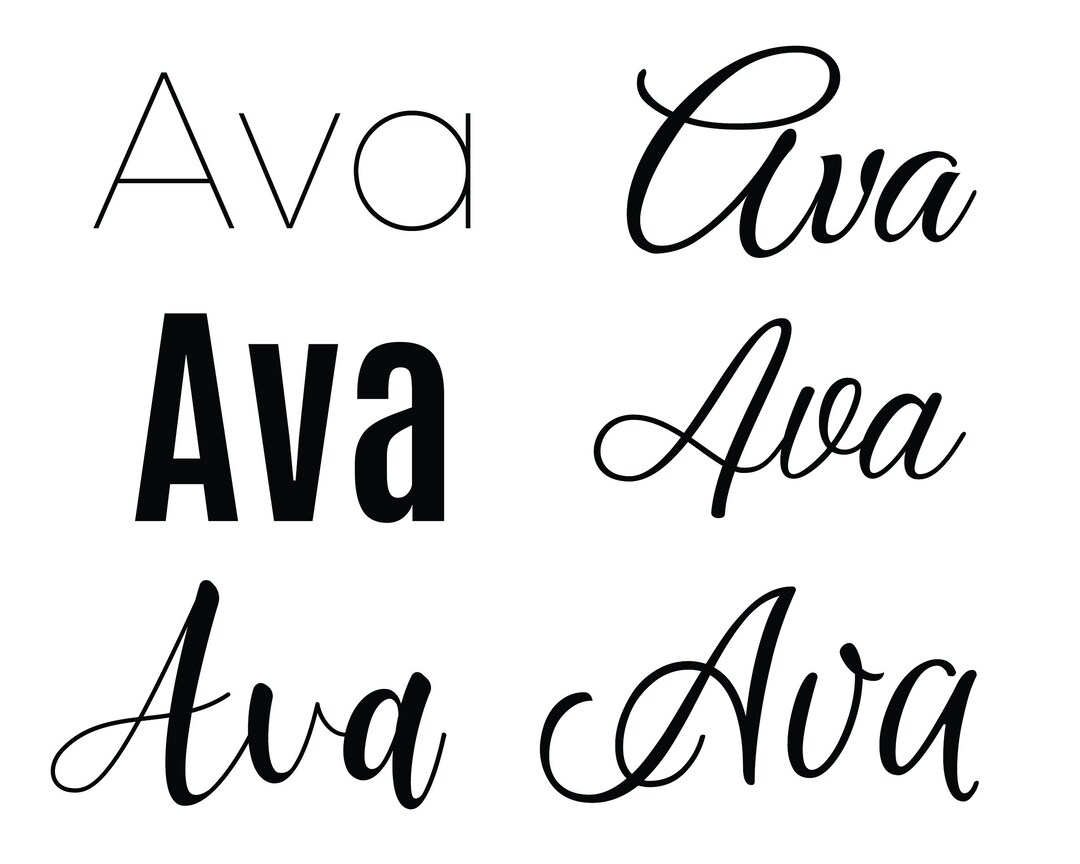 Ava Svg , Baby Names Svg, Wedding Names Svg (Instant Download) - Etsy Ava Svg , Baby Names Svg, Wedding Names Svg (Instant Download) - Etsy