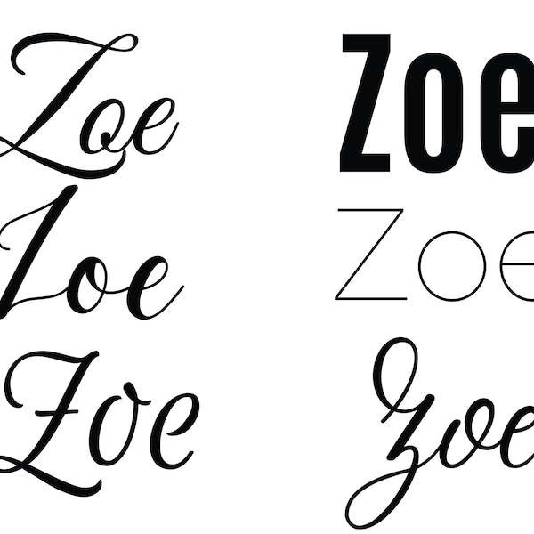 Zoe Svg - Etsy