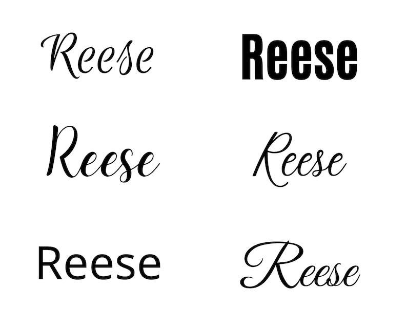 Reese Svg , Reese Baby Name Svg, Reese Wedding Name Svg - Etsy