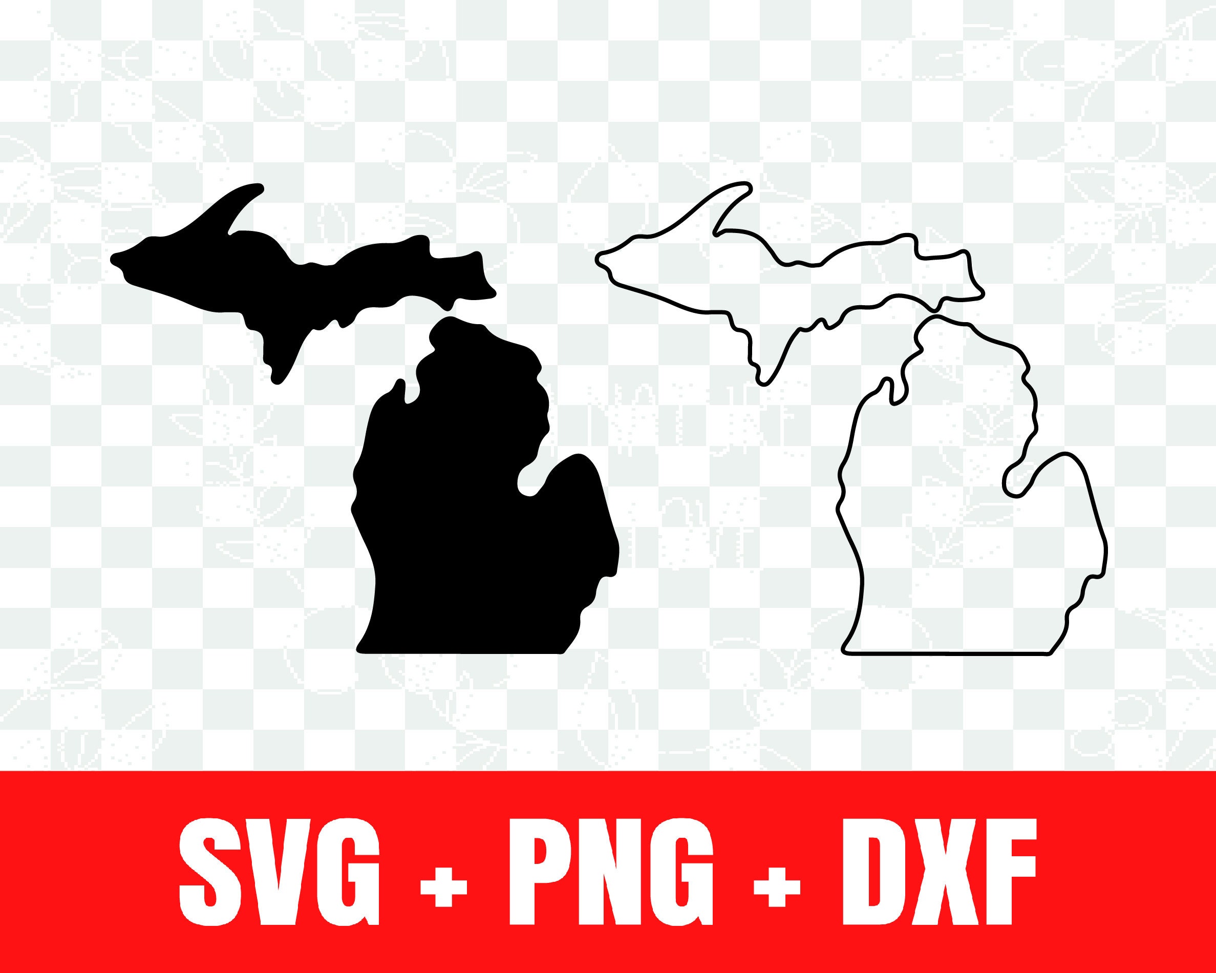 Michigan Silhouette Svg , Michigan Outline Svg - Etsy