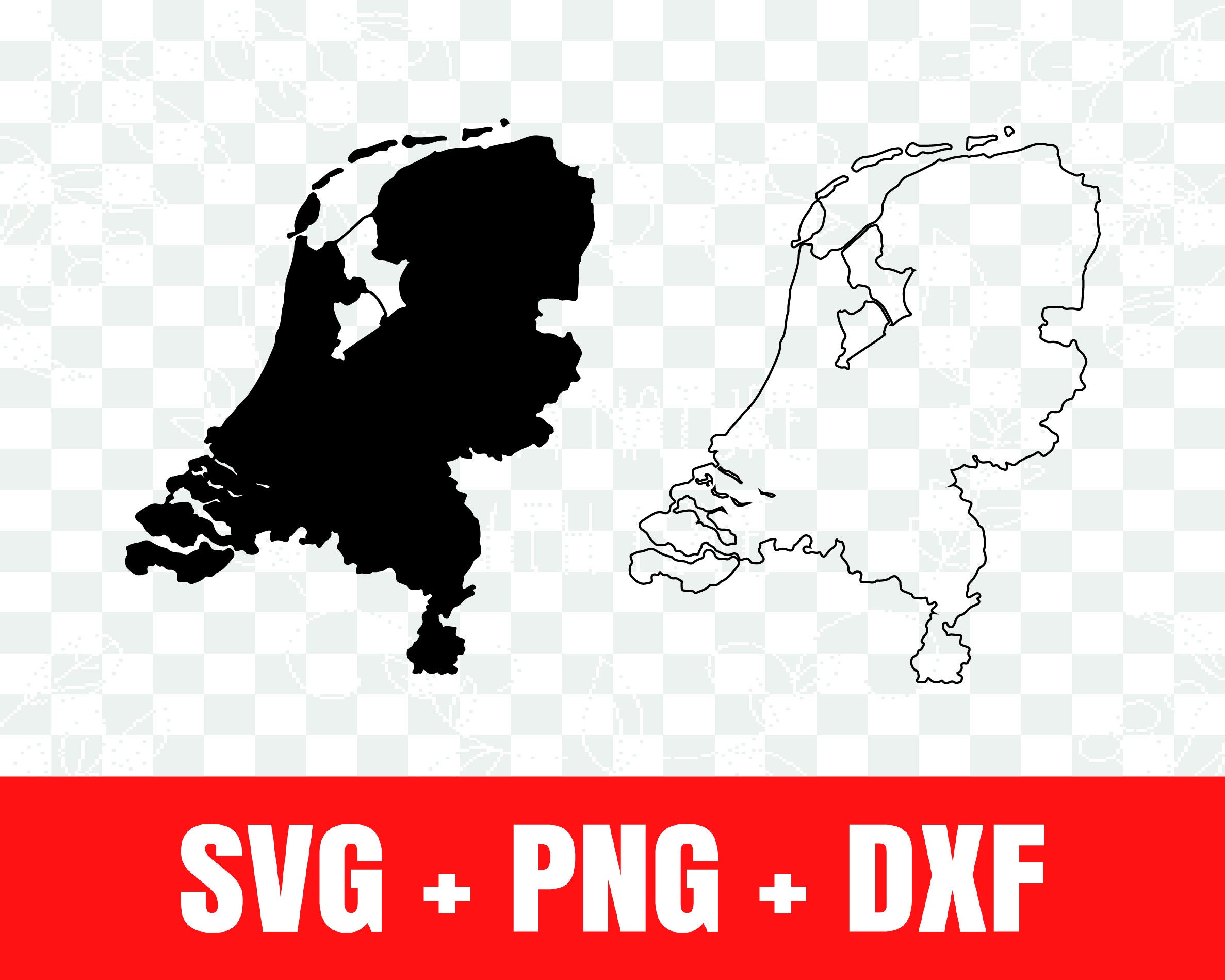 Holland Silhouette Svg Holland Outline Svg - Etsy