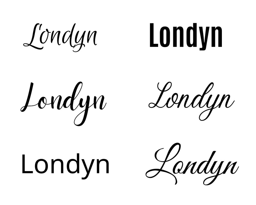 Londyn Svg , Baby Names Svg, Wedding Names Svg - Etsy