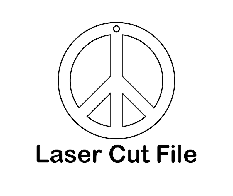Peace Sign Laser Cut File Svg - Etsy