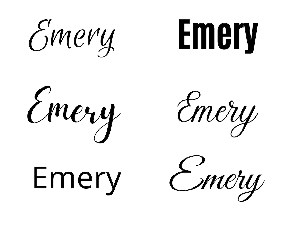 Emery Svg Emery Baby Name Svg Emery Wedding Name Svg - Etsy