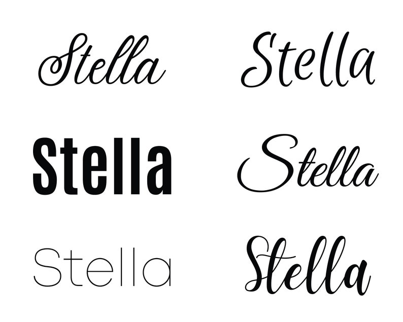 Stella Svg , Baby Names Svg, Wedding Names Svg - Etsy