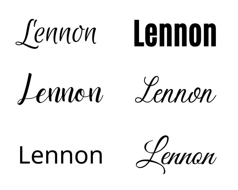 Lennon Svg , Lennon Baby Name Svg, Lennon Wedding Name Svg - Etsy