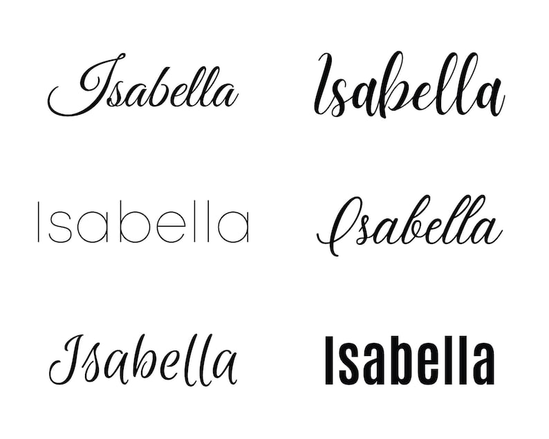 Isabella svg , Nombres de bebés svg, Nombres de boda svg - Etsy España