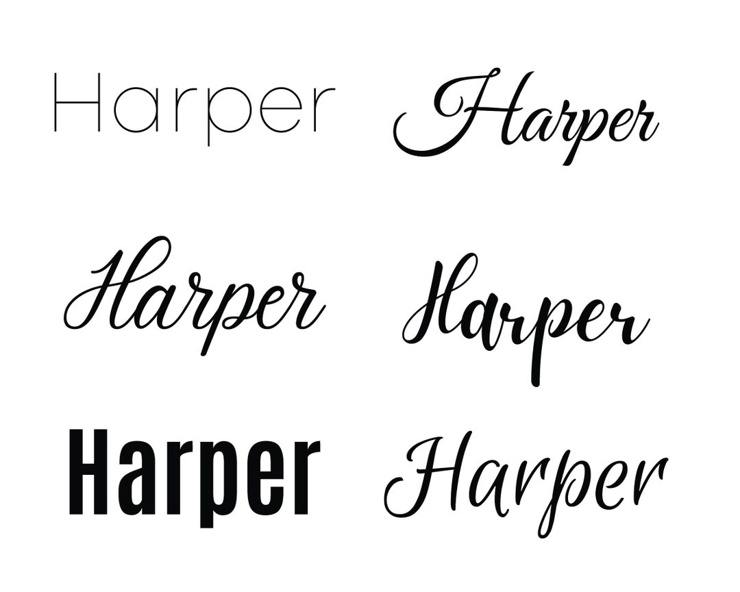 Harper Svg , Baby Names Svg, Wedding Names Svg - Etsy