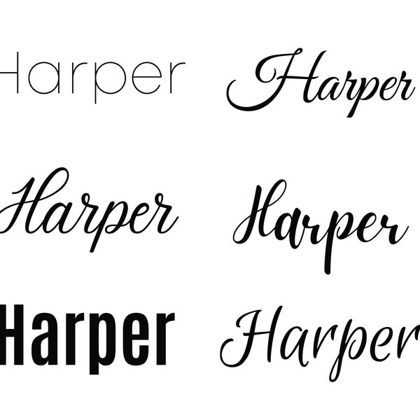 Harper Cut File Svg - Etsy Australia