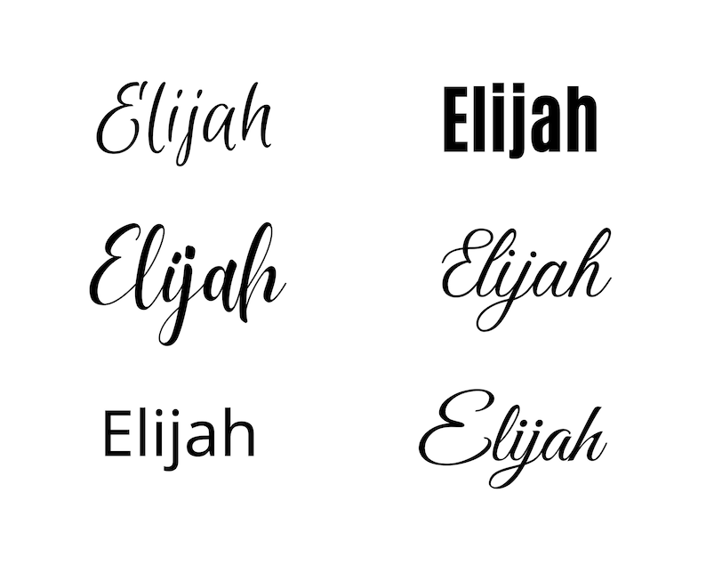 Elijah Svg , Elijah Baby Name Svg, Elijah Wedding Name Svg - Etsy