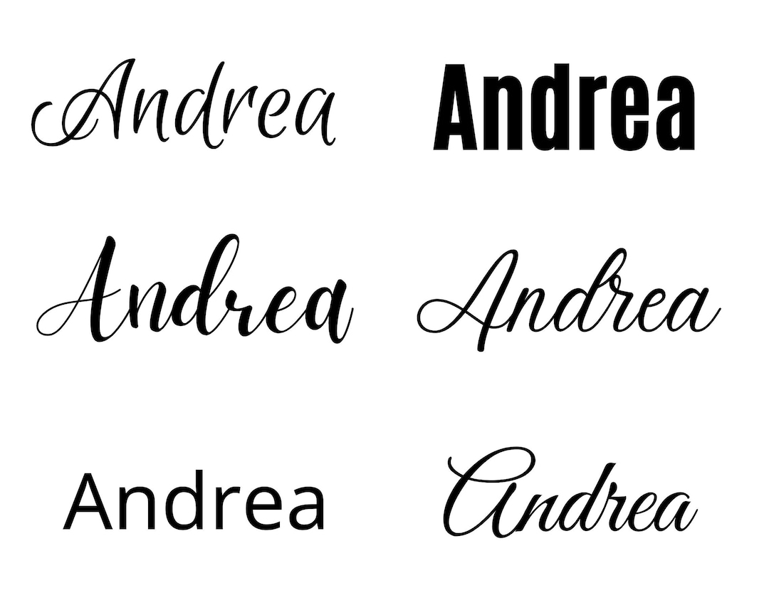 Andrea Svg , Andrea Baby Name Svg, Andrea Wedding Name Svg - Etsy