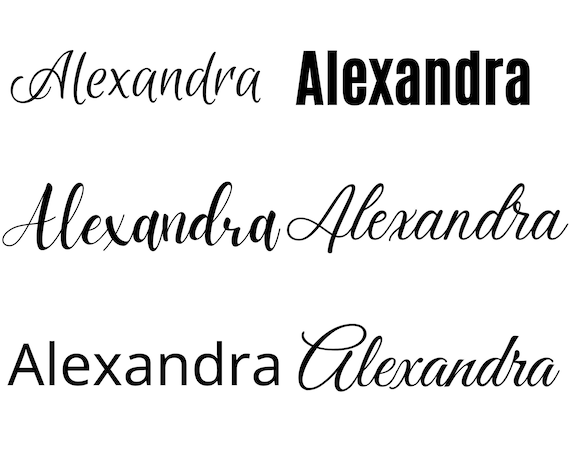 Alexandra Name Tattoo
