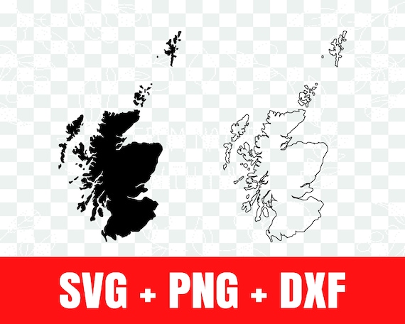 Scotland Silhouette Svg Scotland Outline Svg - Etsy