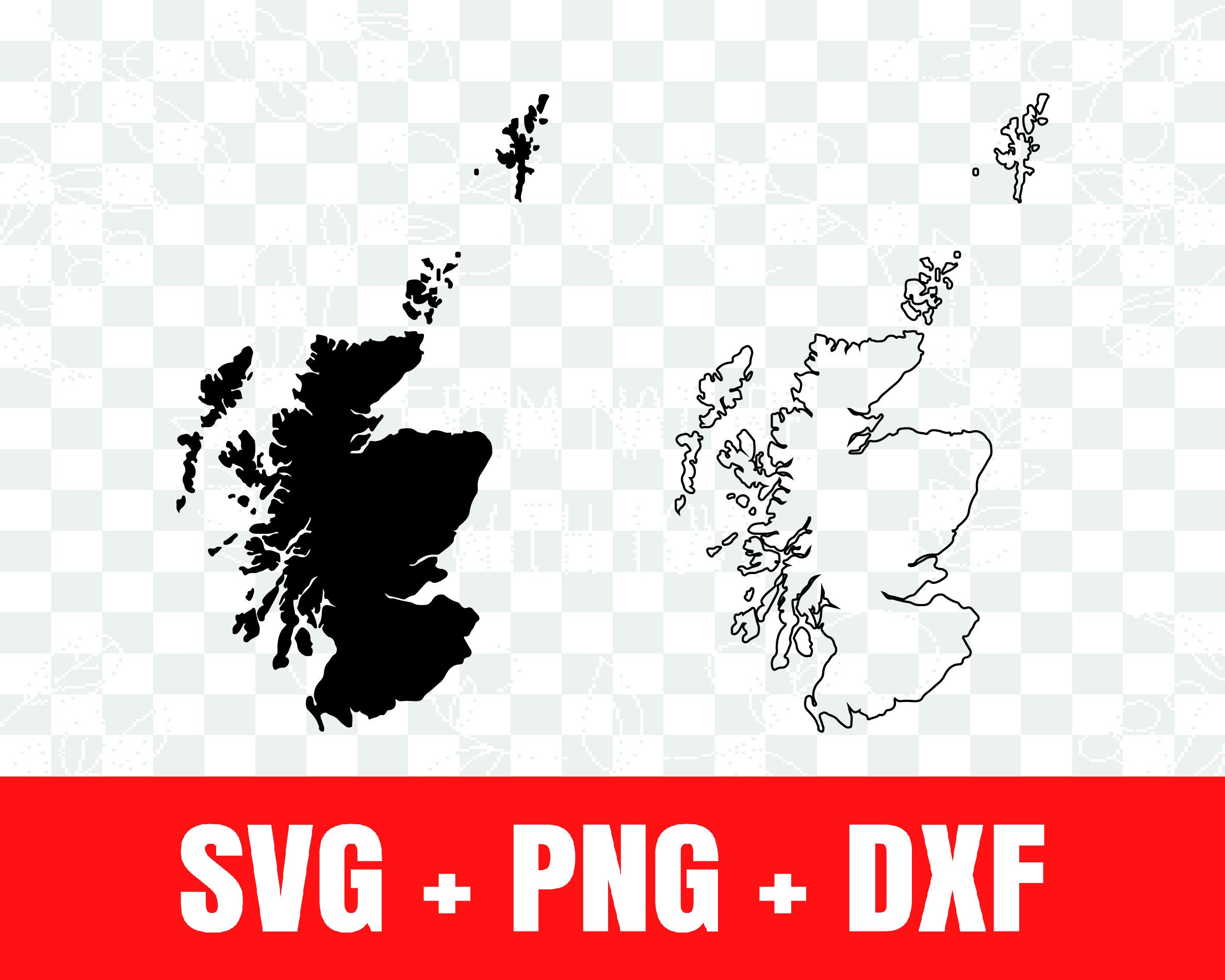 Scotland Silhouette Svg, Scotland Outline Svg - Etsy UK