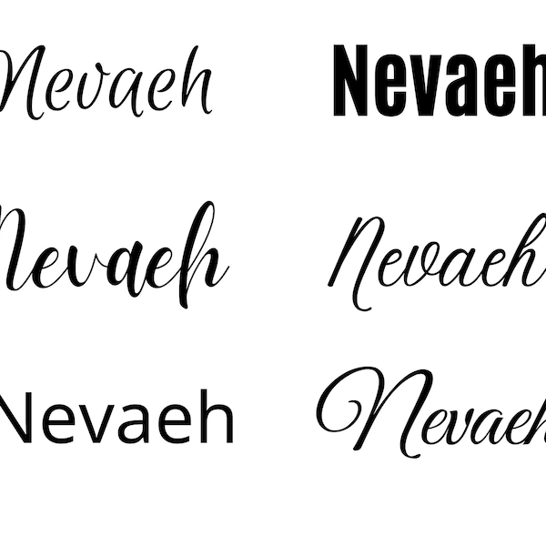 Nevaeh clipart svg - Etsy España