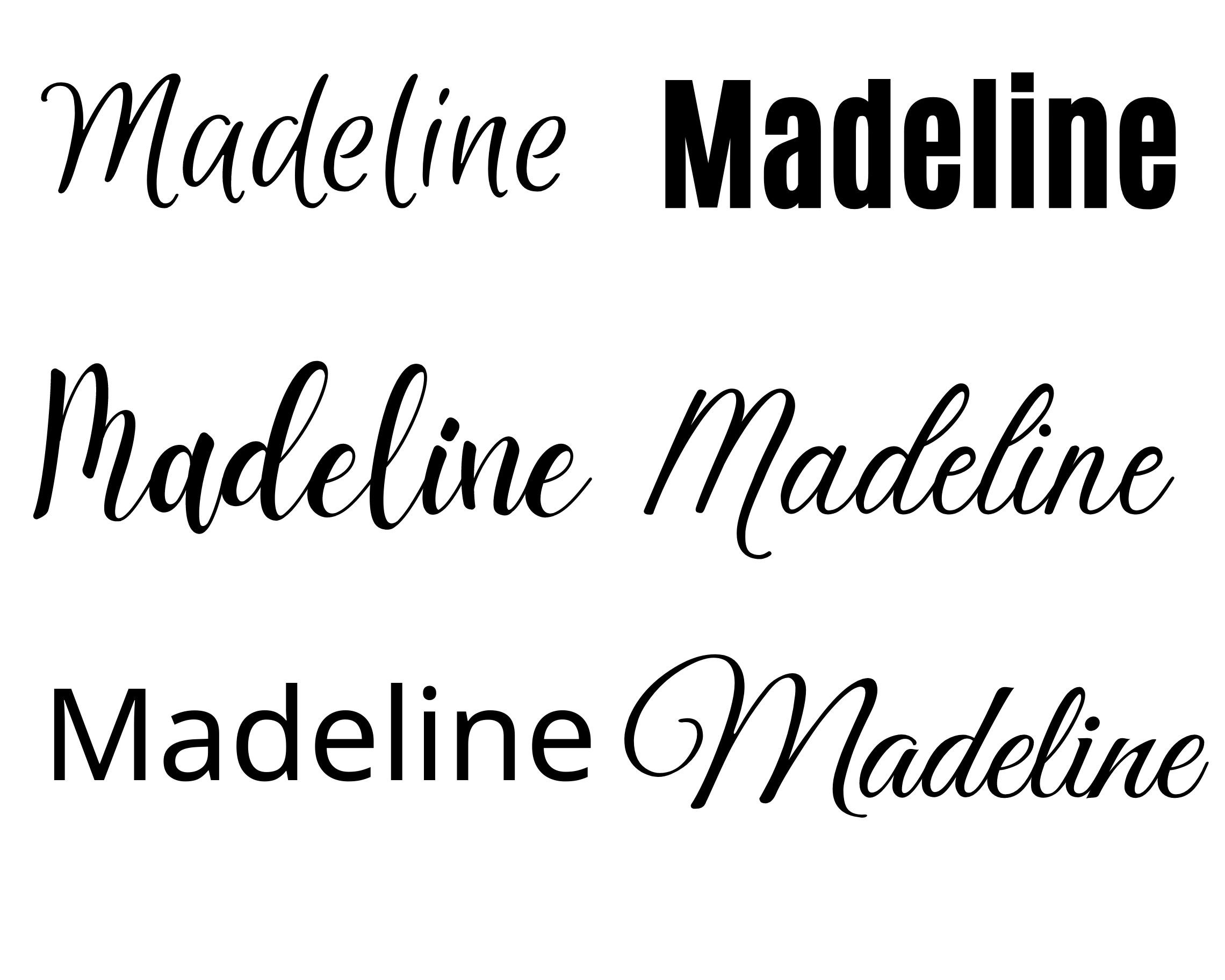 Madeline Svg , Madeline Baby Name Svg, Madeline Wedding Name Svg - Etsy