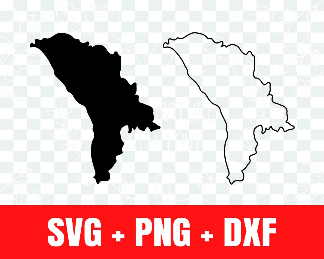Moldova Map Svg Moldova Silhouette Svg Moldova Outline Svg - Etsy