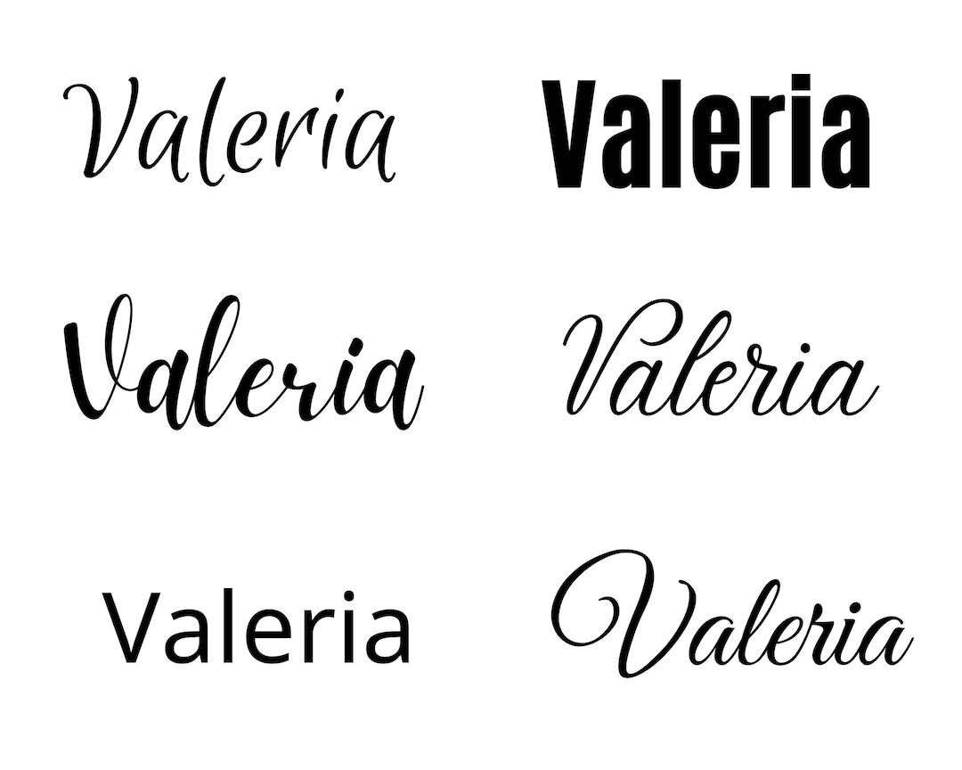Valeria Svg , Valeria Baby Name Svg, Valeria Wedding Name Svg - Etsy