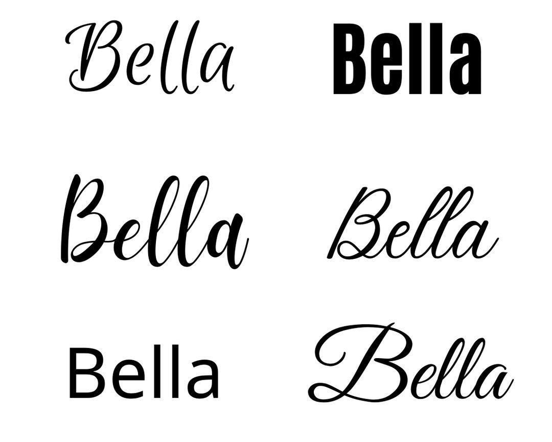 Bella Svg , Bella Baby Name Svg, Bella Wedding Name Svg - Etsy