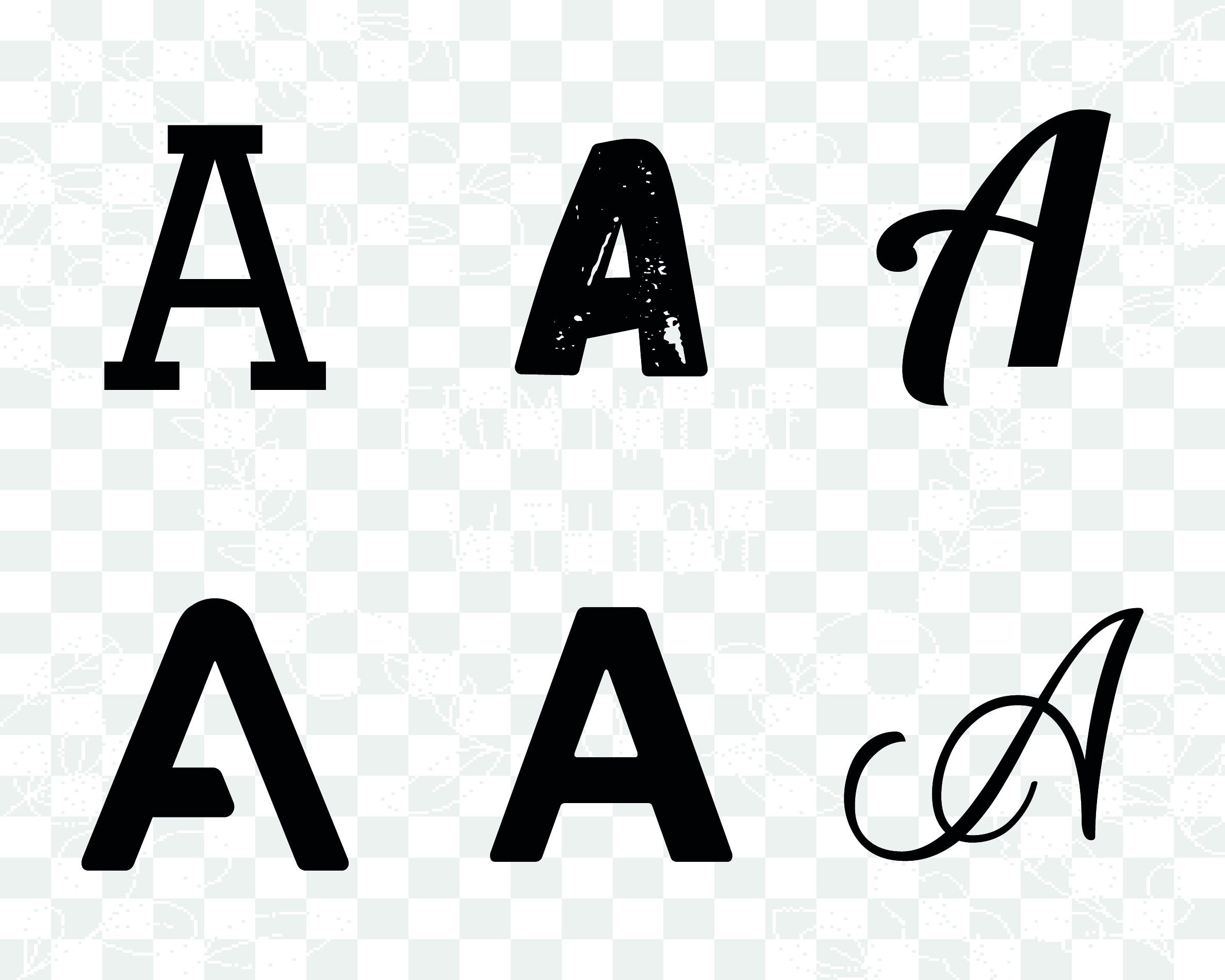 Letter A Svgletter A Pngletter A Clipart Svgletter A Cut - Etsy