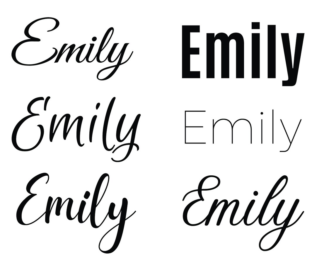 Emily Svg , Baby Names Svg, Wedding Names Svg - Etsy