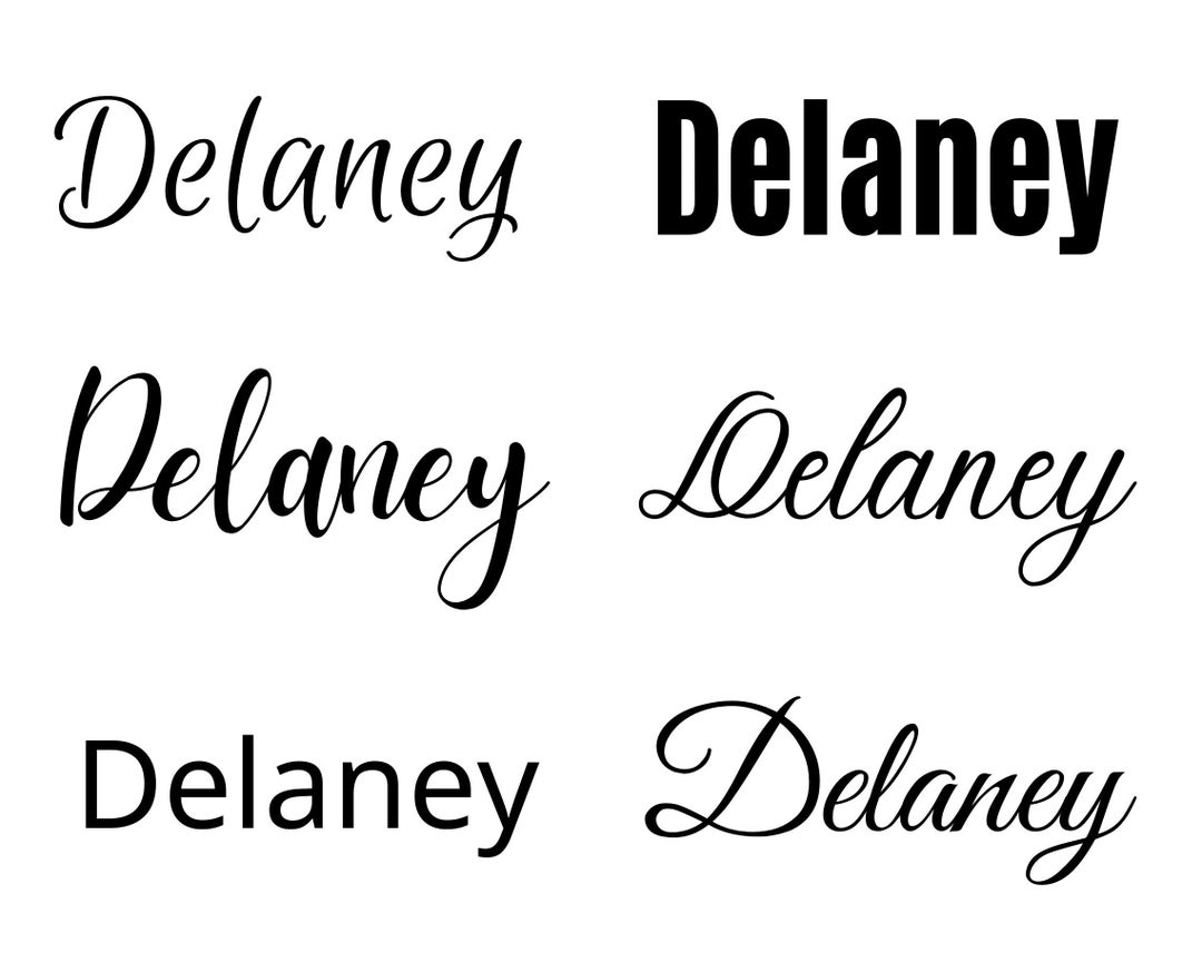Delaney Svg , Delaney Baby Name Svg, Delaney Wedding Name Svg - Etsy