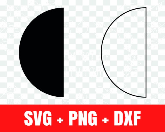 Half Circle Svg Half Circle Silhouette Svg Half Circle - Etsy Australia