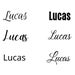 Lucas Svg , Lucas Baby Name Svg, Lucas Wedding Name Svg - Etsy