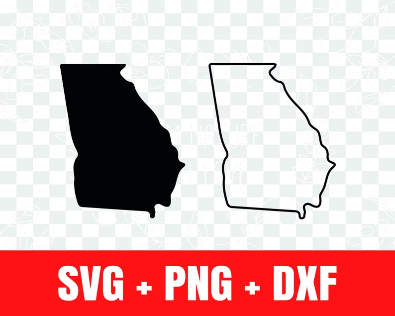 Georgia Silhouette Svg Georgia Outline Svg - Etsy