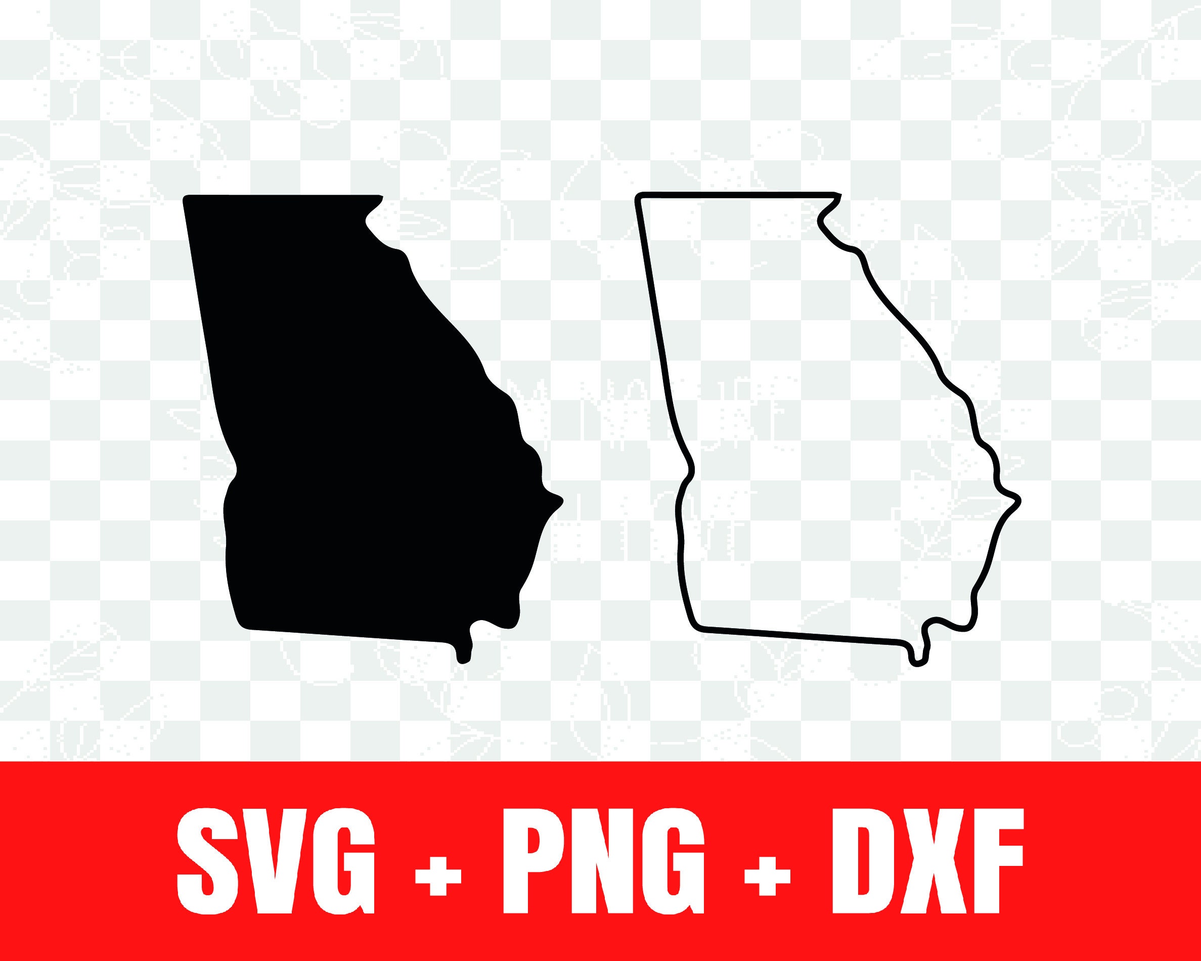 Georgia Silhouette Svg Georgia Outline Svg - Etsy