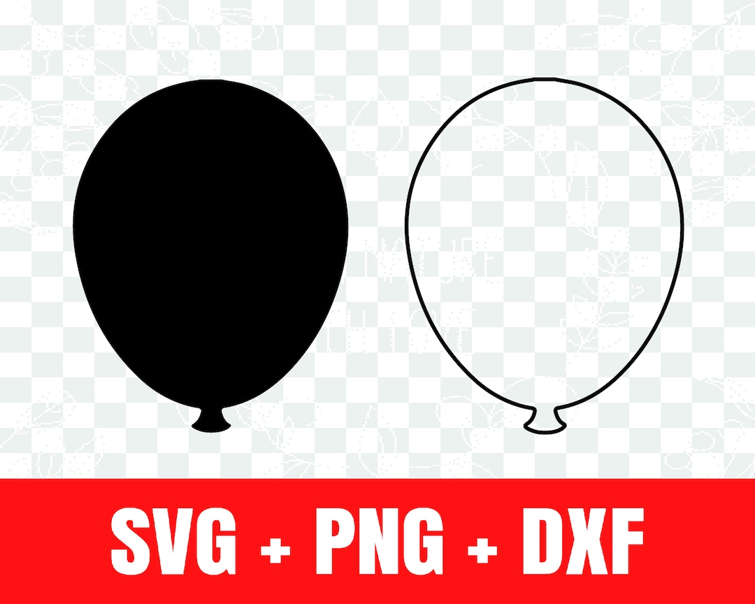 Balloon Svg, Balloon Silhouette Svg, Balloon Outline Svg - Etsy