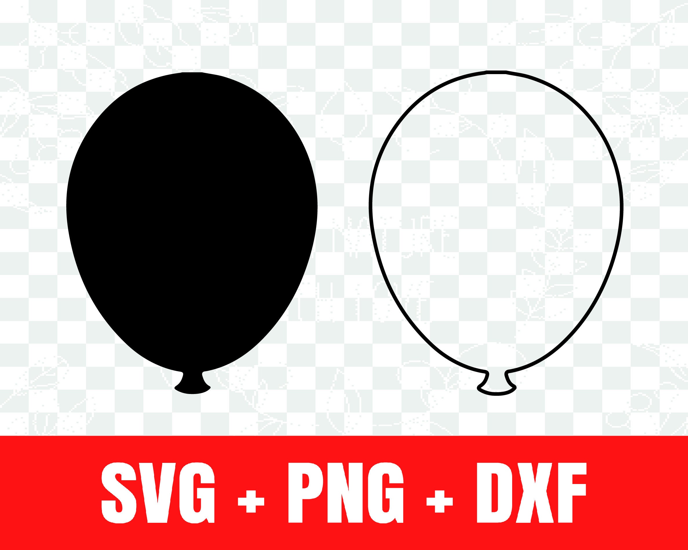 Balloon Svg, Balloon Silhouette Svg, Balloon Outline Svg - Etsy