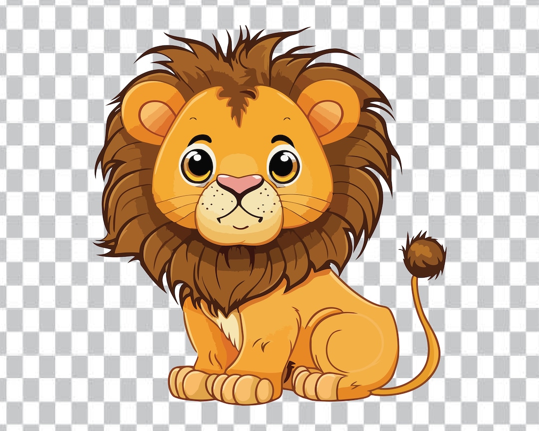 Cartoon Lion SVG, Lion Clip Art, Lion Clipart, Lion Cricut Svg - Etsy