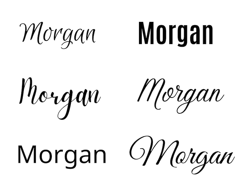 Morgan Svg Baby Names Svg Wedding Names Svg - Etsy