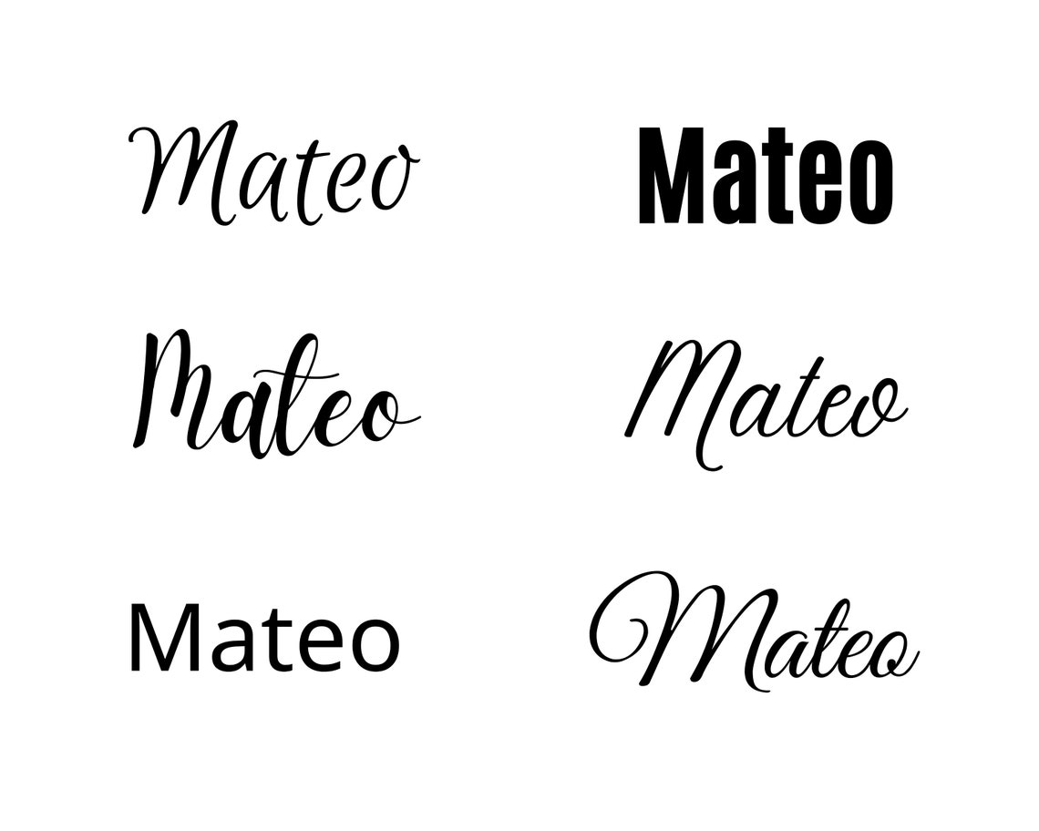 Mateo Svg , Mateo Baby Name Svg, Mateo Wedding Name Svg - Etsy