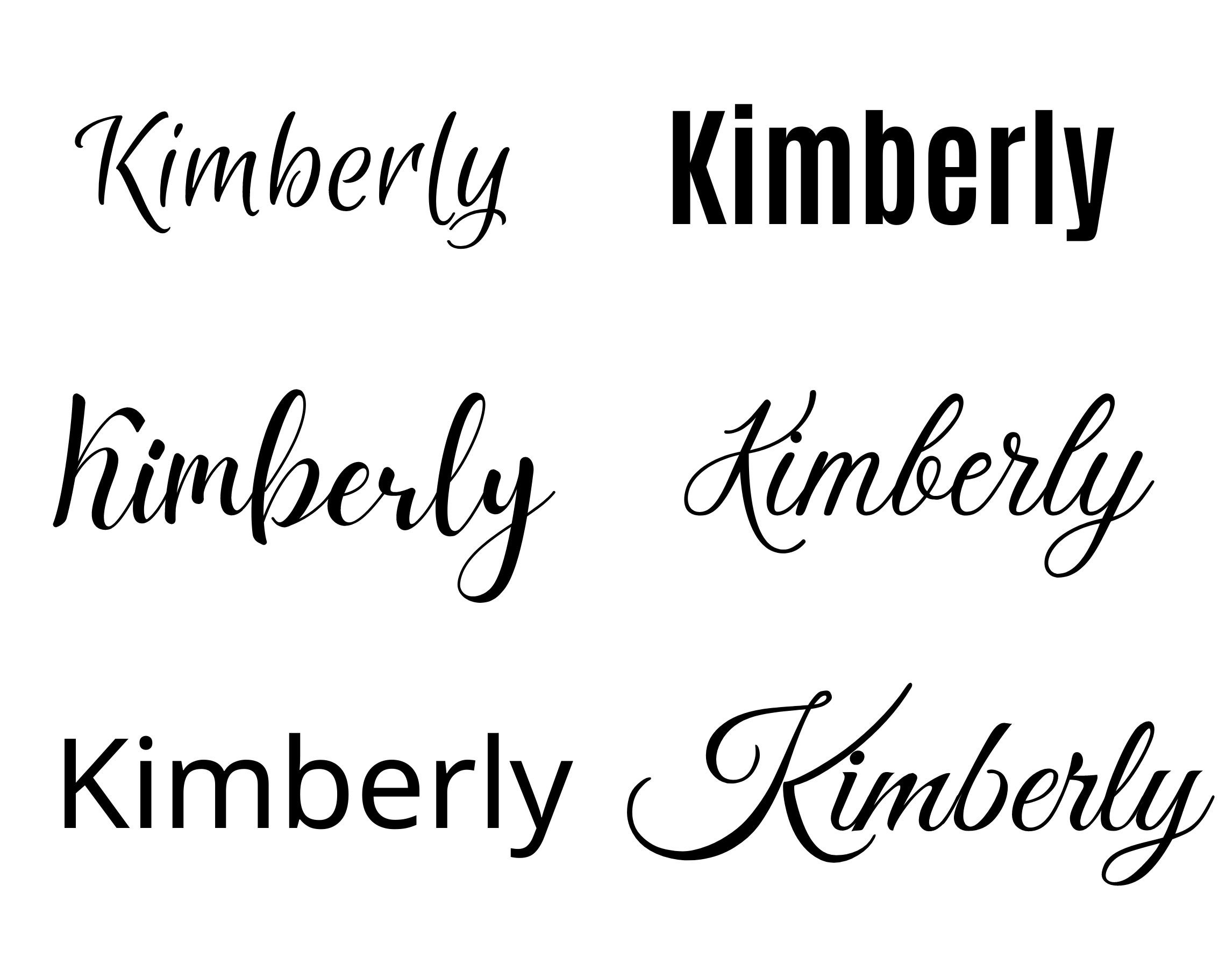 Kimberly Svg , Kimberly Baby Name Svg, Kimberly Wedding Name Svg - Etsy ...