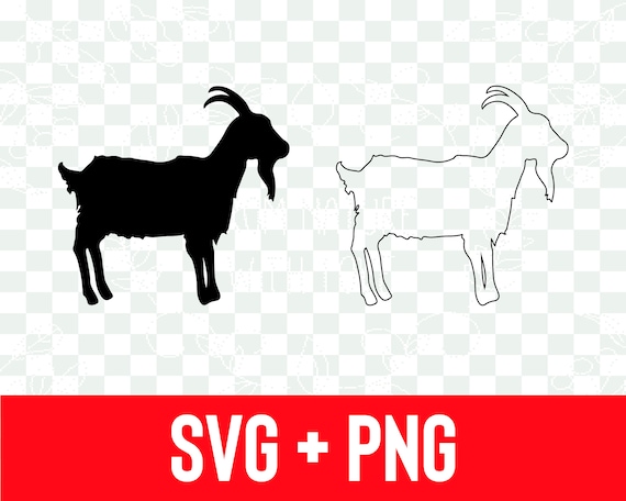 Goat Svg Goat Silhouette Svg Goat Outline Svg - Etsy