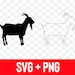 Goat With Bandana Svg / Face SVG File / SVG File Cutting Template ...