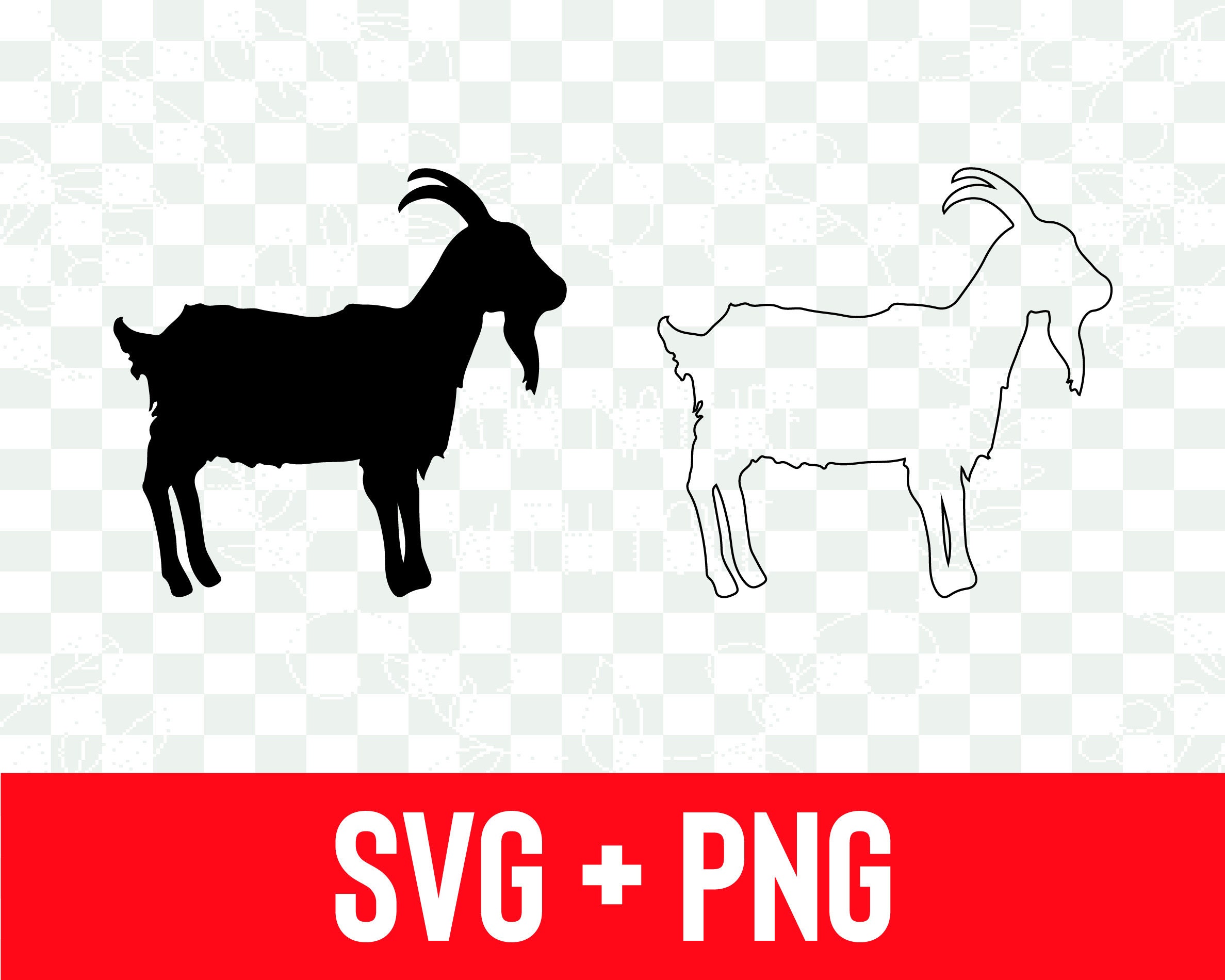 Goat Svg, Goat Silhouette Svg, Goat Outline Svg - Etsy