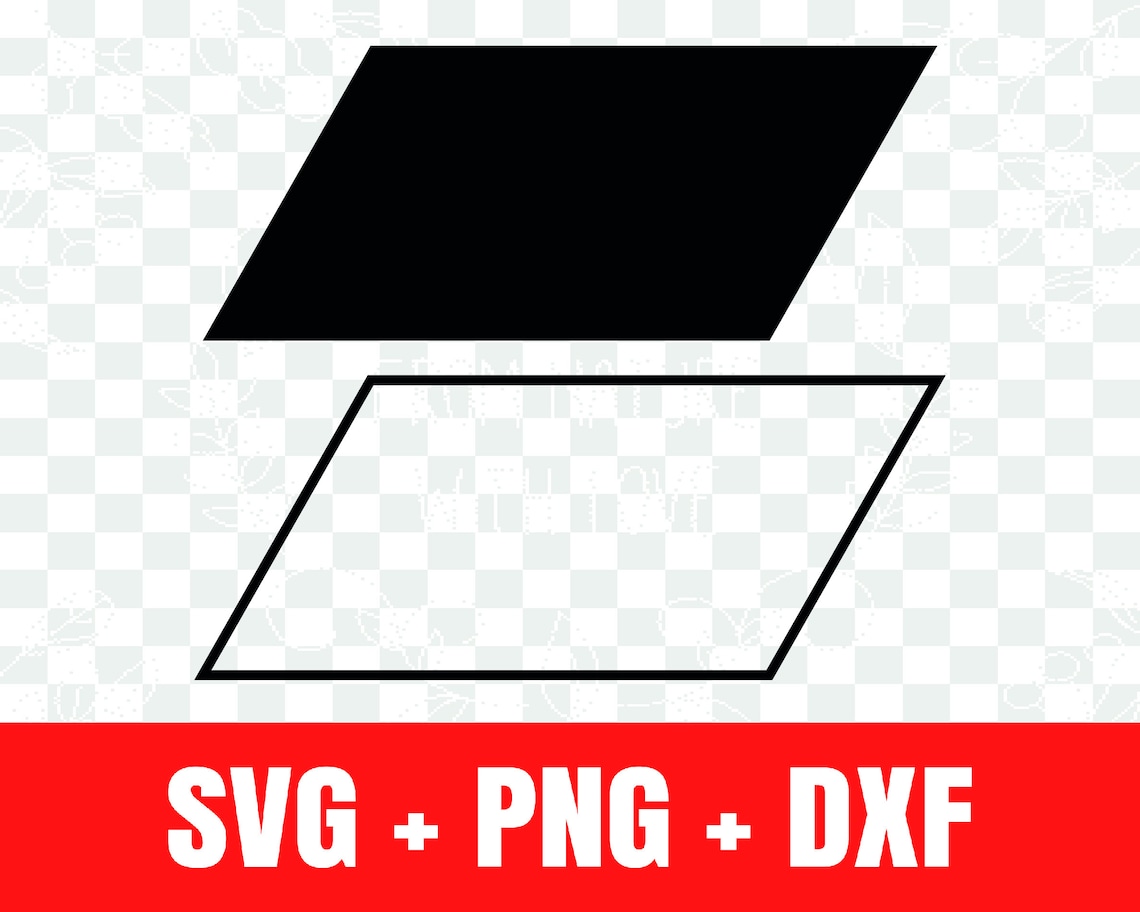 Parallelogram Svg , Parallelogram Silhouette Svg, Parallelogram Outline ...