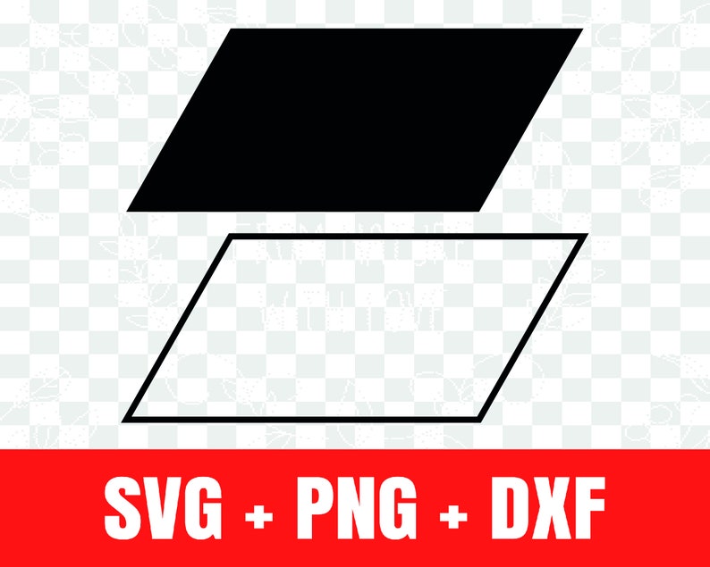 Parallelogram Svg , Parallelogram Silhouette Svg, Parallelogram Outline ...