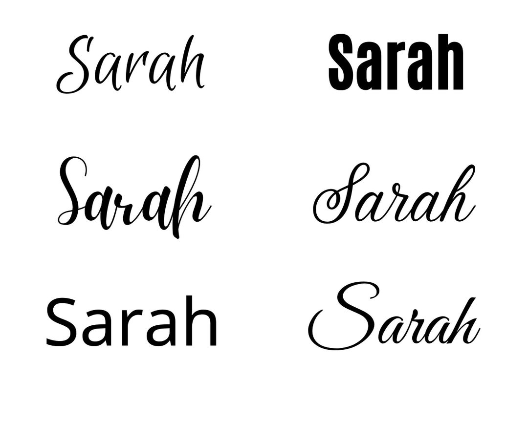 Sarah Svg , Sarah Baby Name Svg, Sarah Wedding Name Svg - Etsy