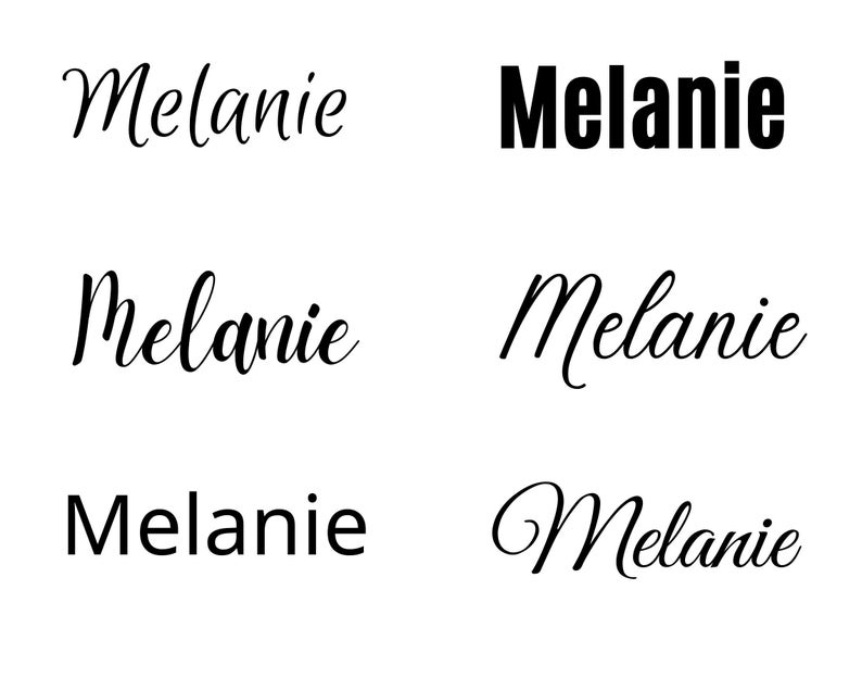 Melanie Svg Melanie Baby Name Svg Melanie Wedding Name Svg - Etsy