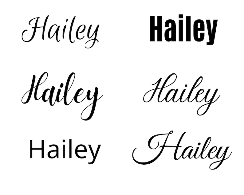 Hailey Svg Hailey Baby Name Svg Hailey Wedding Name Svg - Etsy